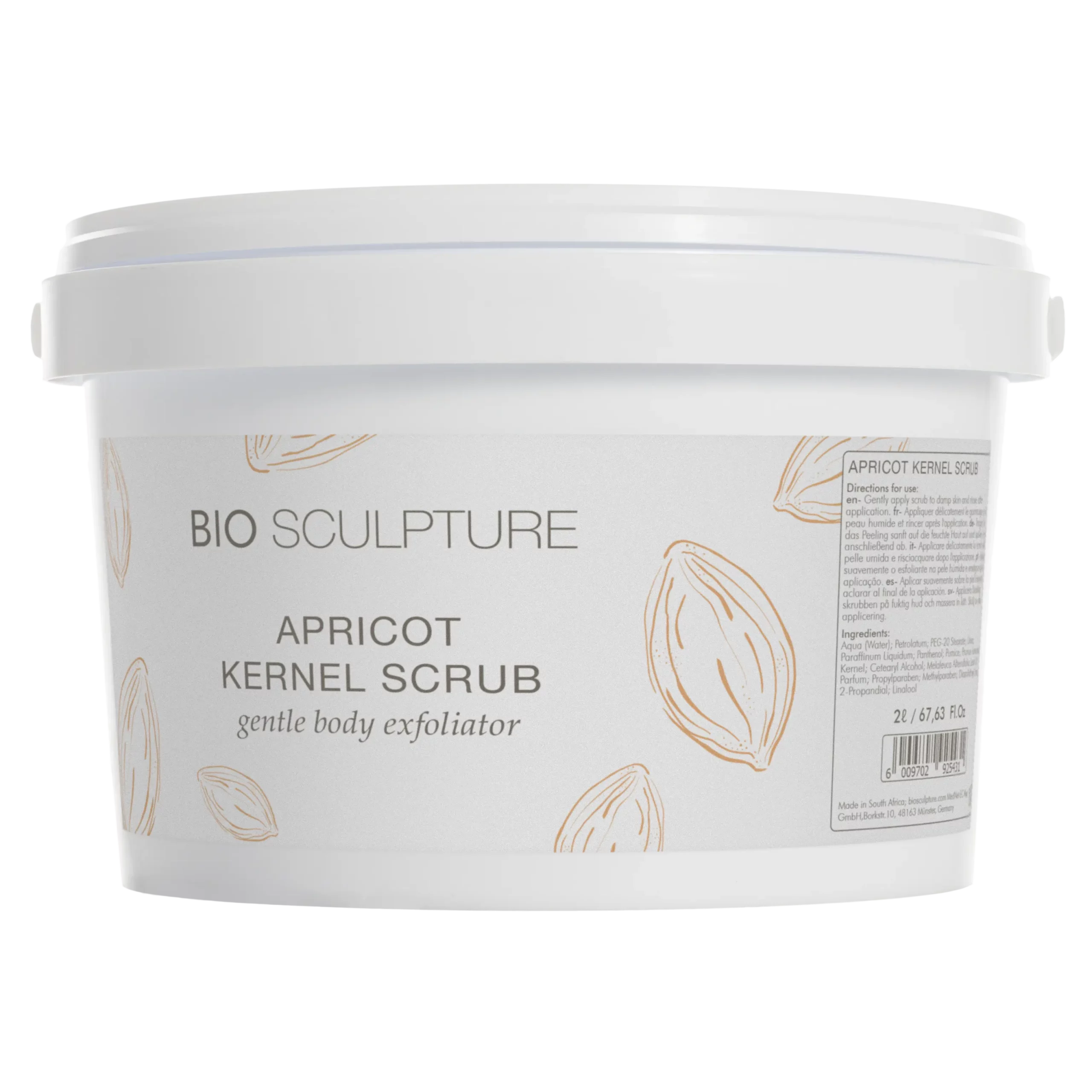 2Kg Apricot Kernel Scrub - Bio Sculpture